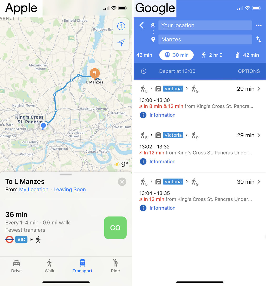 Apple Maps Vs Google Maps 2021