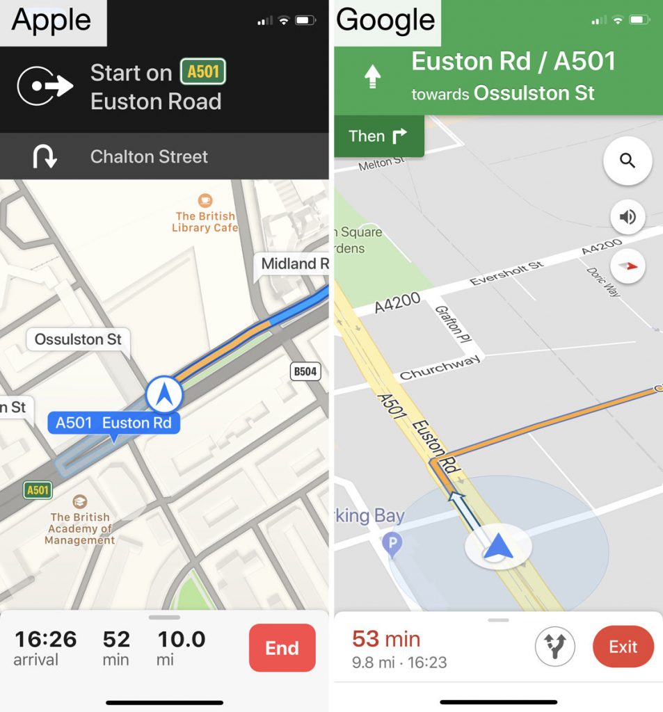 Apple Maps Vs Google Maps 2021